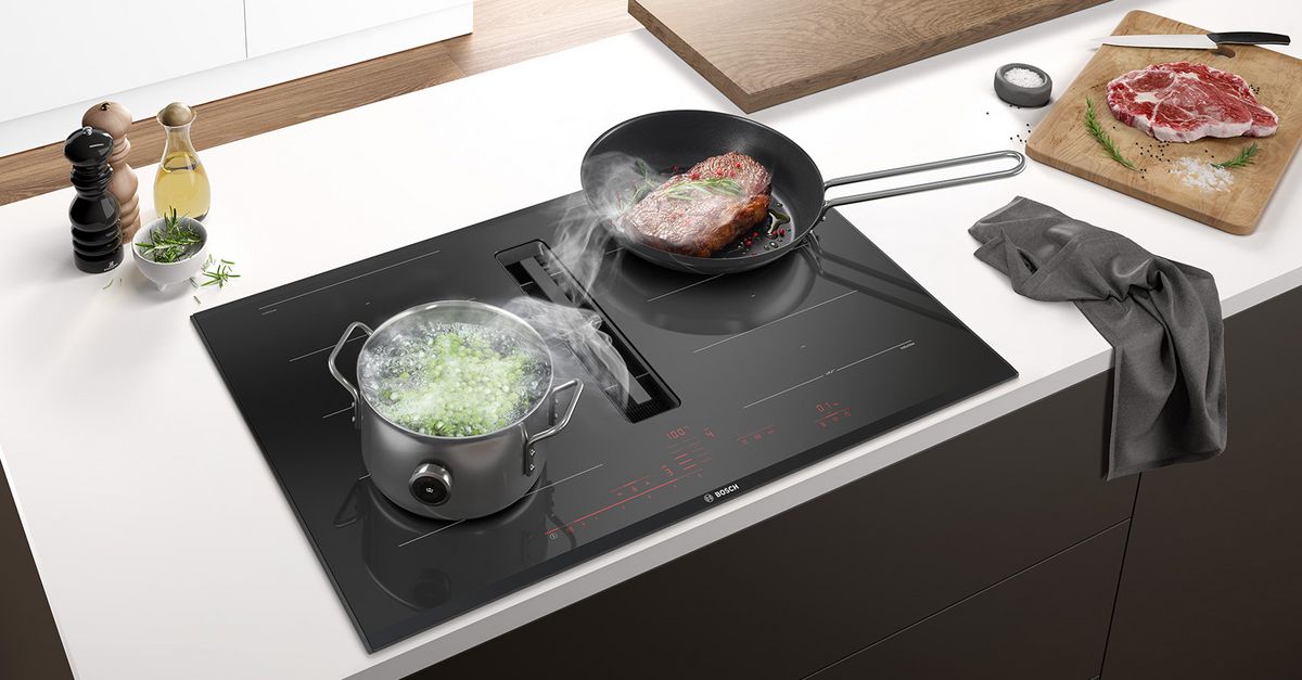 Reservedele til Bosch induktionskogeplader med emhætte