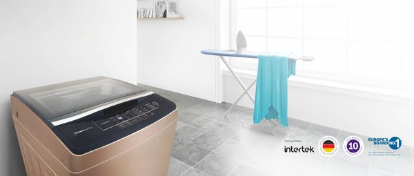 Washing and drying with convenient Bosch home appliances.