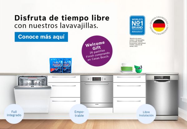Electrodomésticos Bosch: experiencia, calidad, seguridad y precisión.
