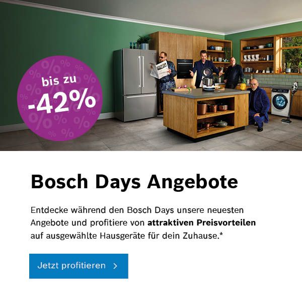 Hausgeräte im Online-Shop kaufen | Bosch CH