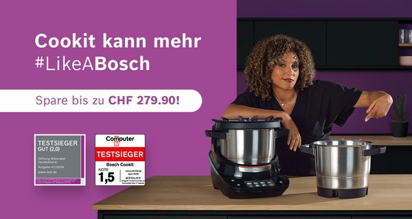 Der Testsieger: Cookit Küchenmaschine mit Kochfunktion | Bosch CH
