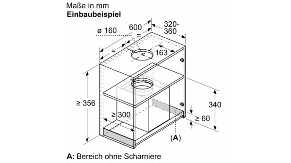 DBB67AM60 Integrierte Designhaube | BOSCH AT