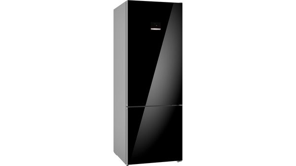 KGN56LB31U Freestanding Fridge-freezer (Bottom freezer), glass door ...